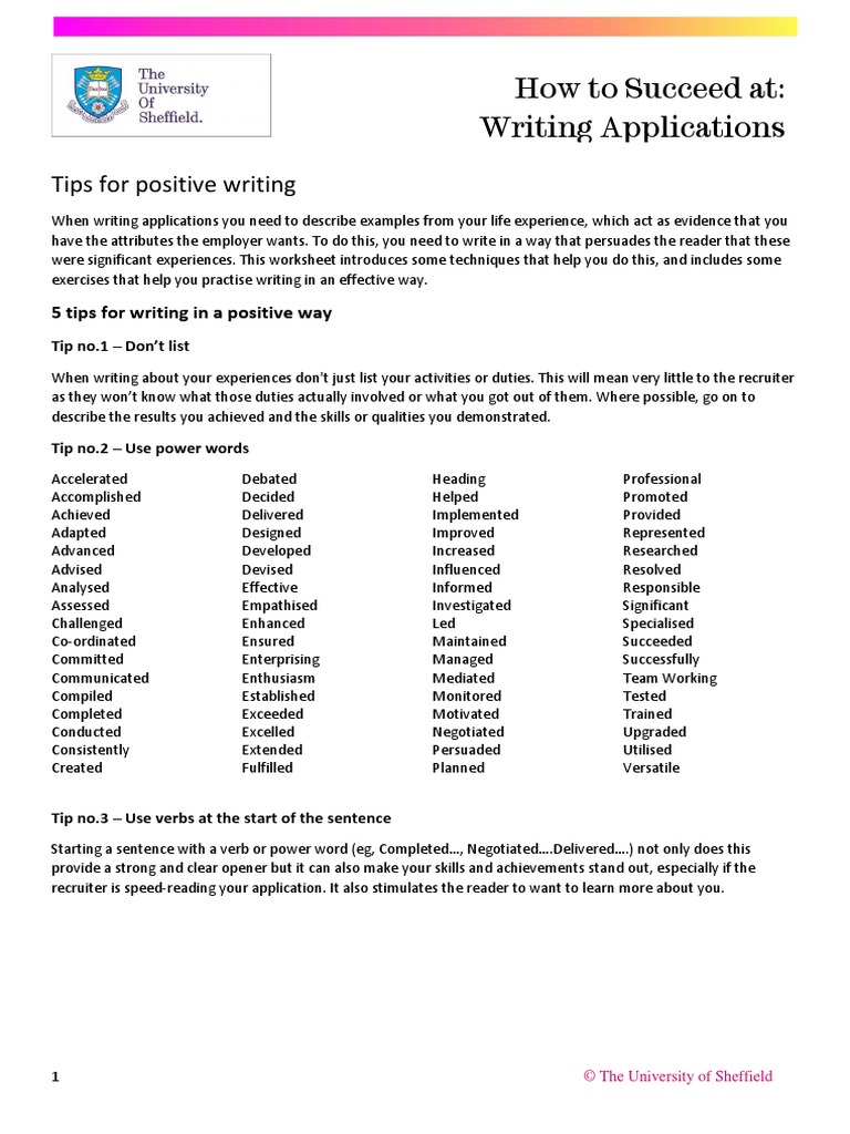 Top Tips For Positive Writing PDF | PDF | Behavior Modification | Learning