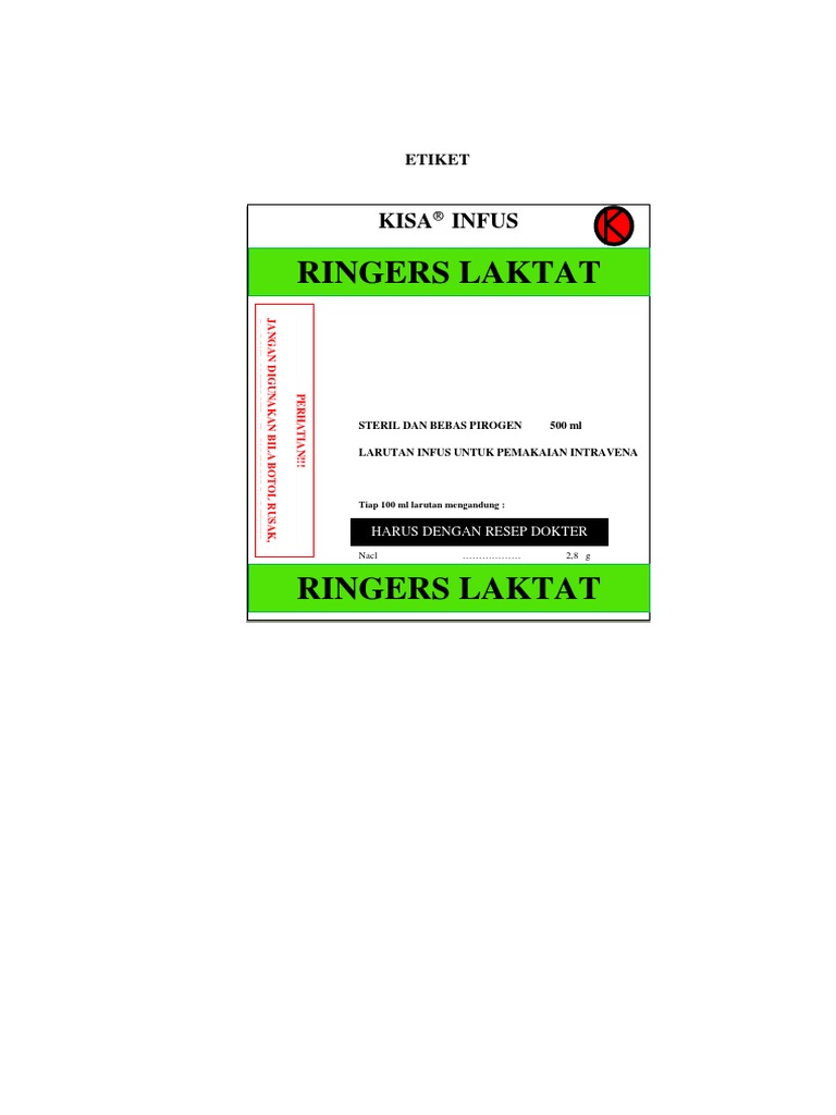 Etiket Infus | PDF