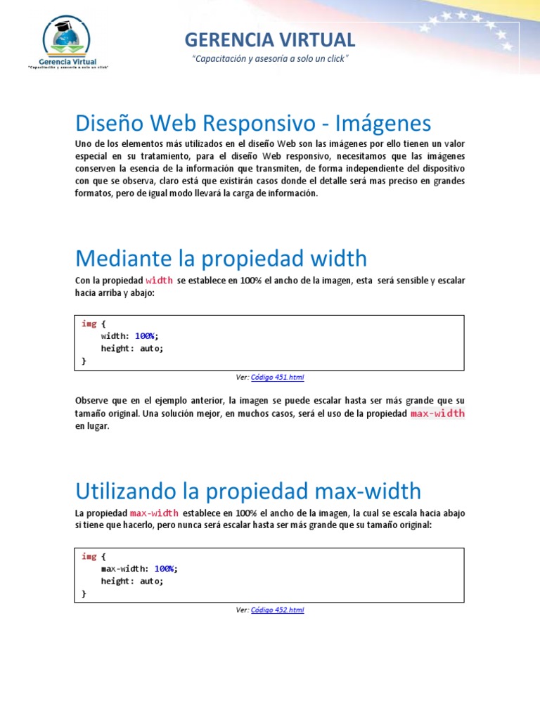 4 Diseño Web Responsivo - Imagenes CSS.pdf | PDF | Diseño web adaptable ...