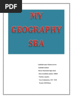 Geography Sample SBA | PDF | River | Rock (Geology)