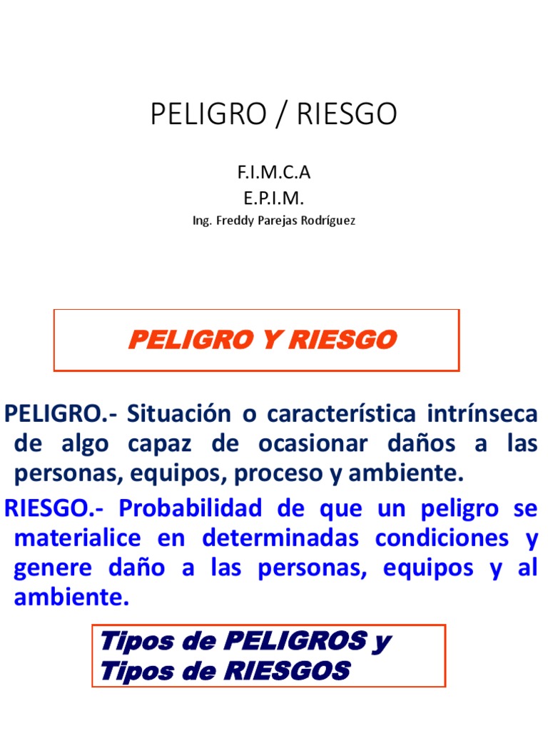 Definición de Peligro y Riesgo | PDF | Riesgo | Naturaleza