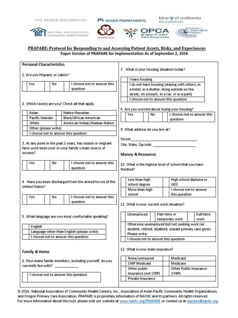 Prapare One Pager Sept 2016 | PDF | Medicaid | Race And Ethnicity In ...