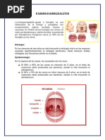 Fisiopatología de La Faringitis | PDF | Epidemiología | Microbiología