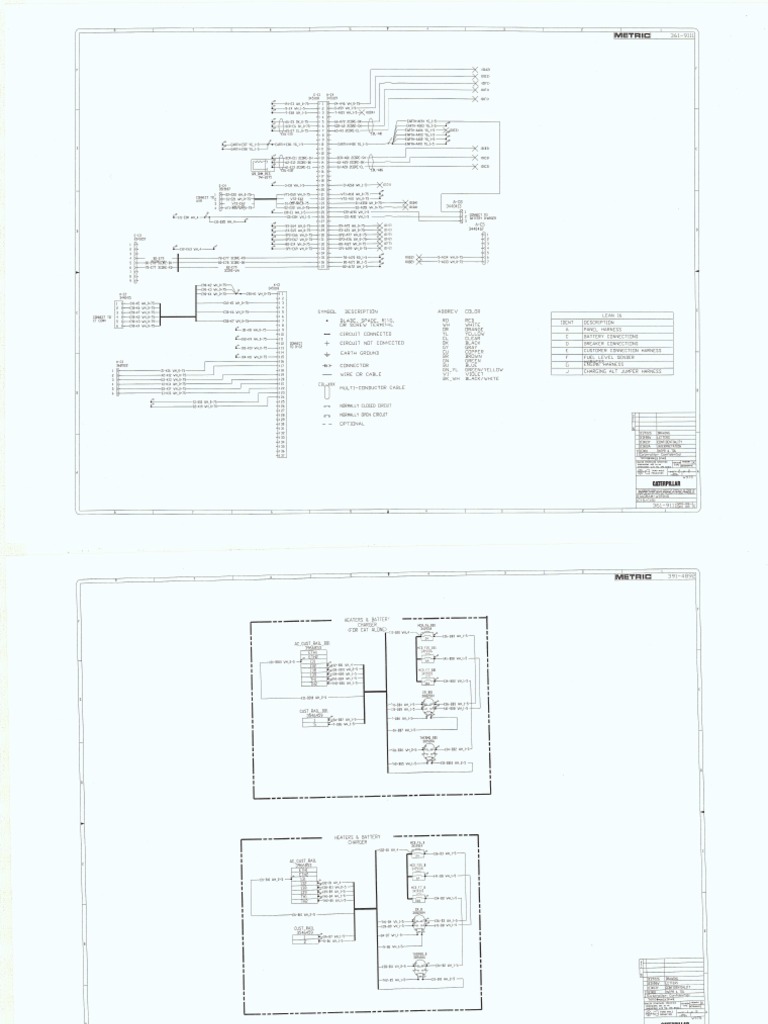 Wiring Diagram of Caterpillar | PDF