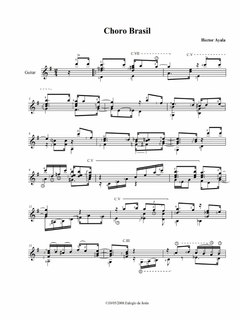 Choro Brasil Hector Ayala PDF | PDF