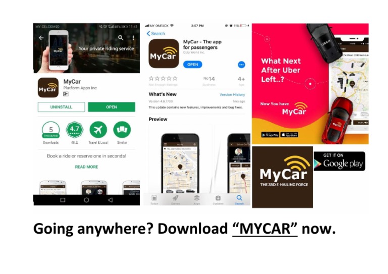 Going Anywhere? Download "MYCAR" Now | PDF