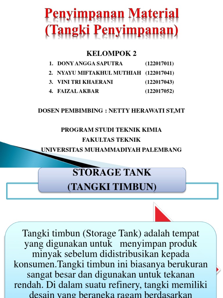 JENIS-JENIS TANGKI PENYIMPANAN | PDF