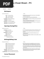 VSCode Cheat Sheet & Quick Reference | PDF | Keyboard Shortcut | Human ...