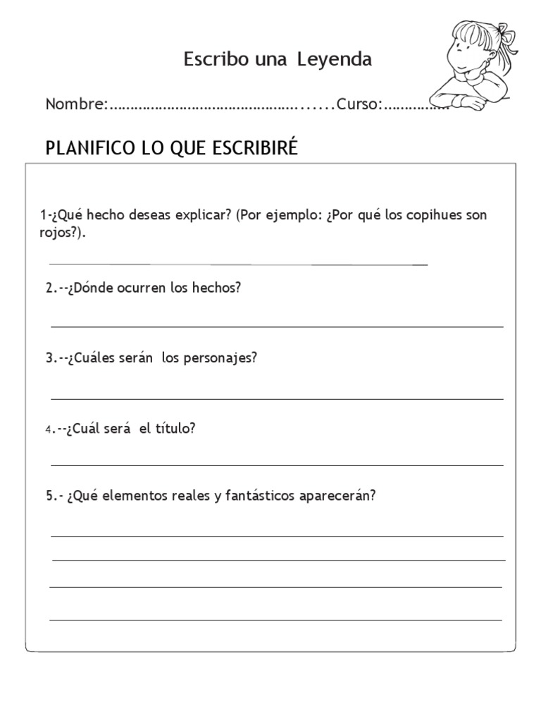 Actividades para Escribir Leyendas | PDF | Juegos y actividades | Historia