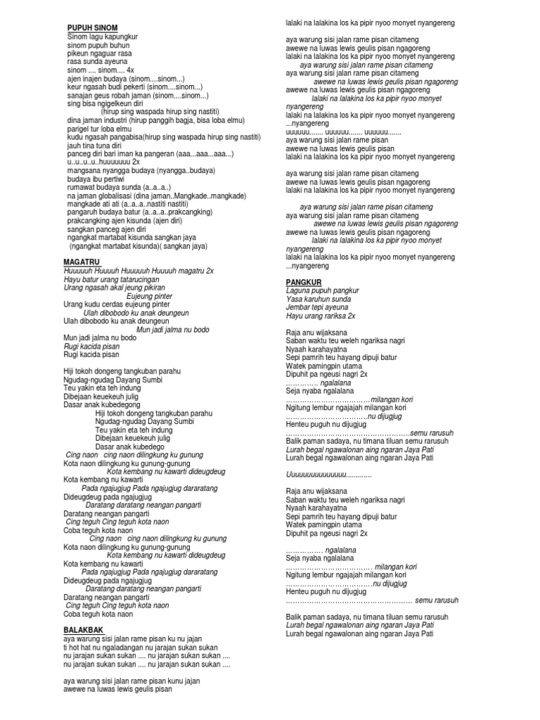 Pupuh Sinom | PDF