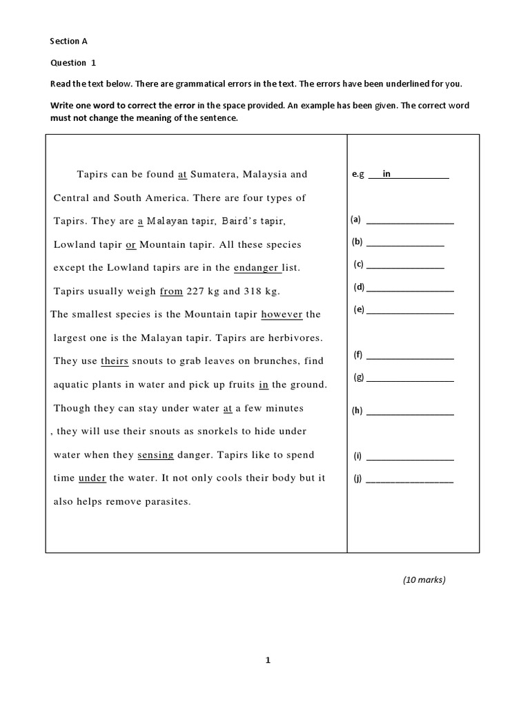 Final Year Examination Form 1 2018 | PDF | Nature
