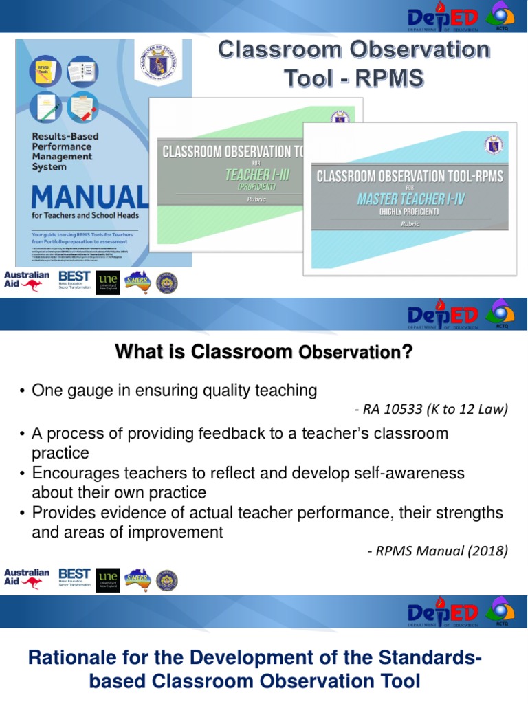 Cot RPMS | PDF | Teachers | Curriculum