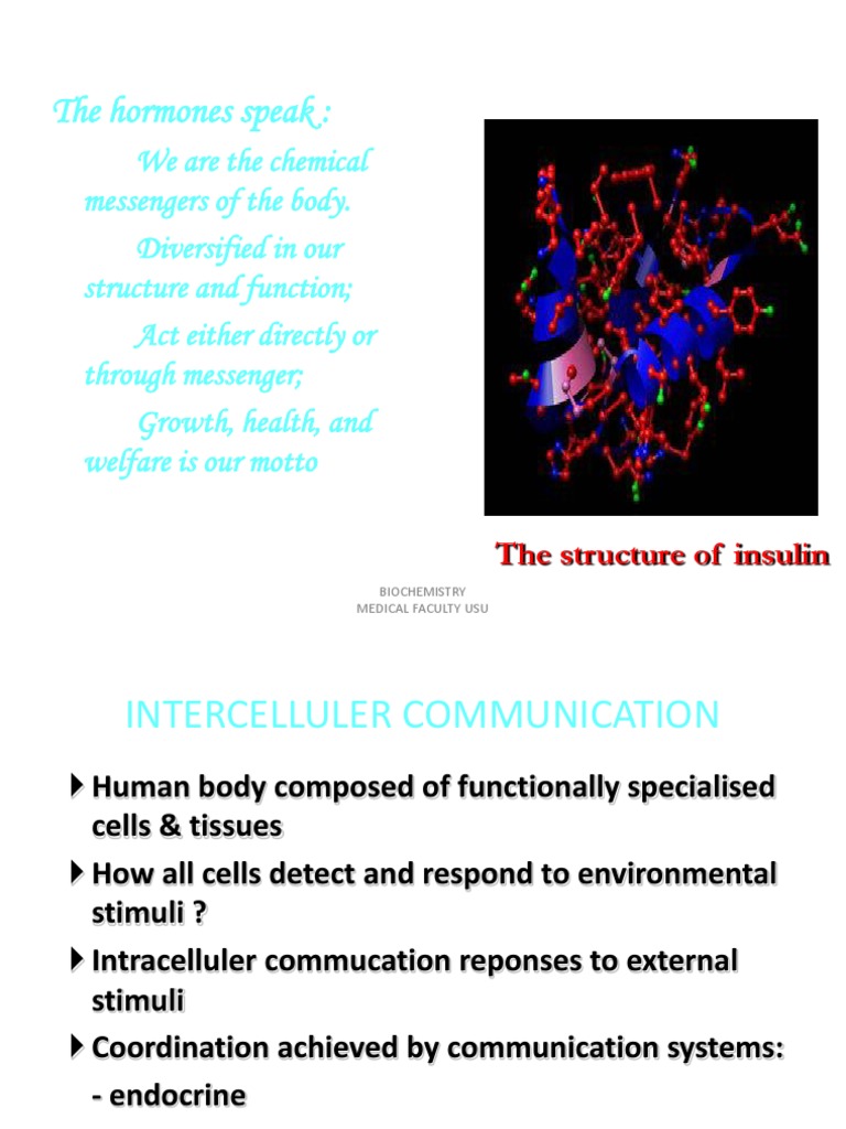 The Role of Hormones in Intracellular Communication | PDF | Hormone ...