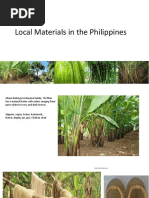 Local Materials in Philippine Arts | PDF | Textiles | Nature