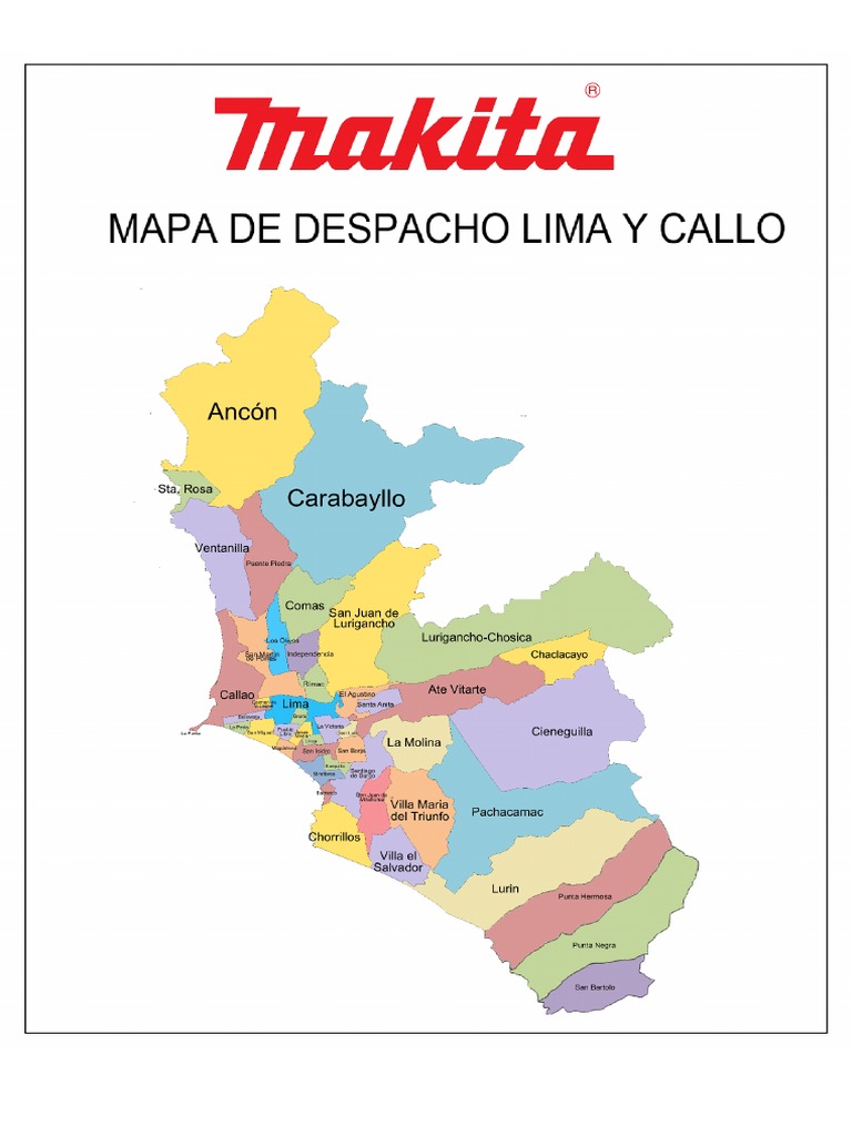 Mapa Lima Metropolitana - MAKITA | PDF