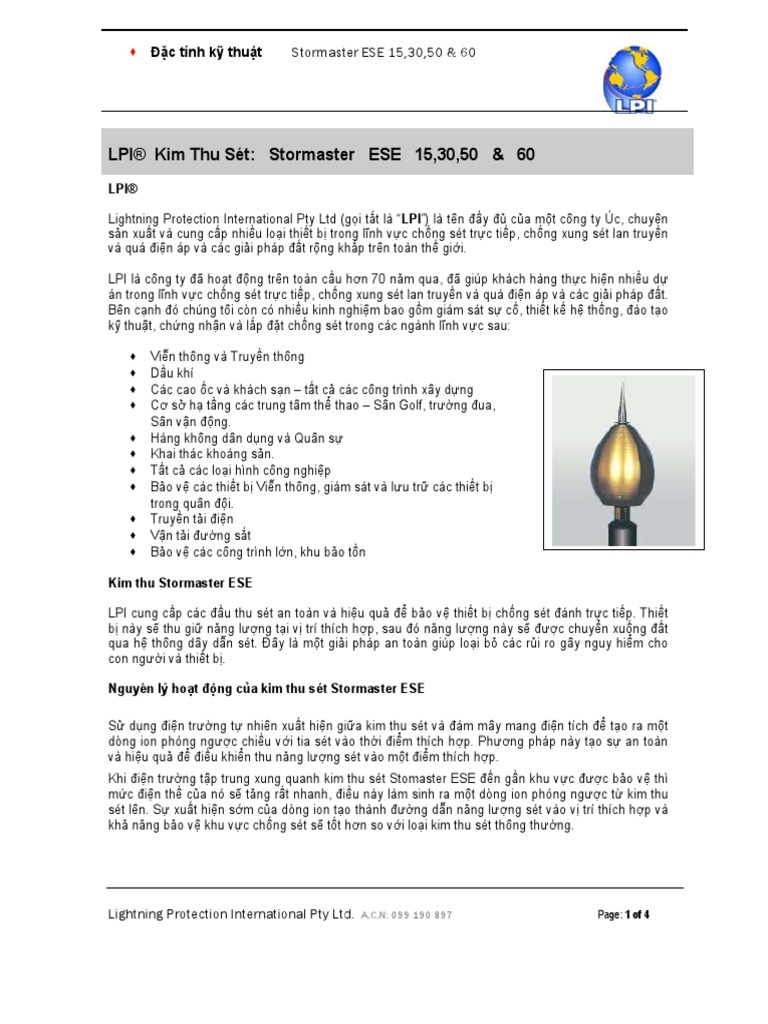 Catalogue Thiet Bi Chong Set Lpi Australia | PDF