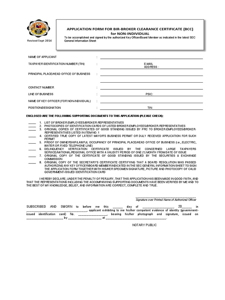 New BCC Application Form | PDF | Signature | Identity Document
