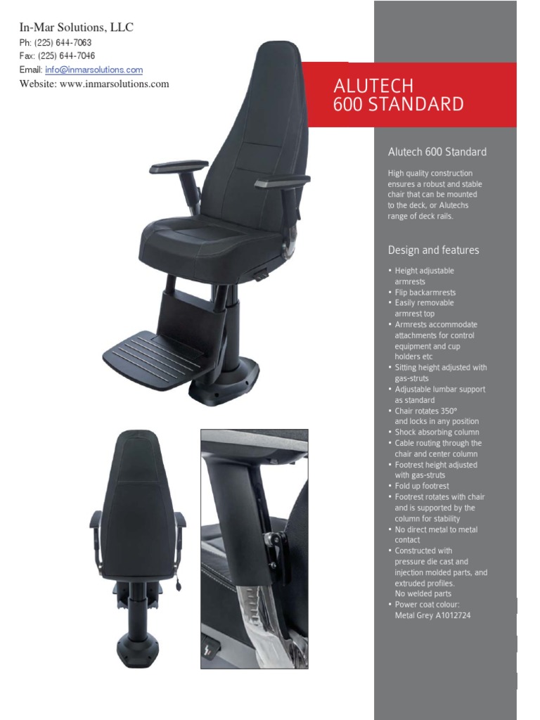 Alutech 600 Standard: In-Mar Solutions, LLC | PDF | Chair ...