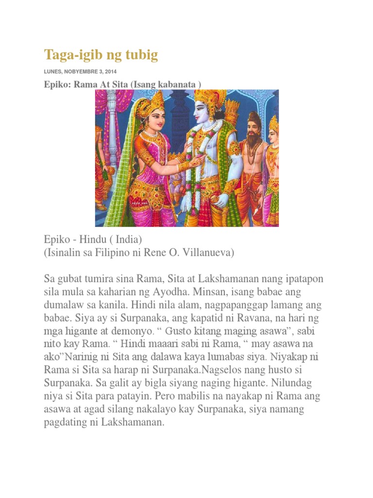 Kwento NG Rama at Sita | PDF