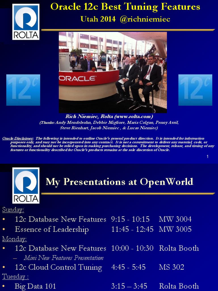 Rich+niemiec 12c Tuning | PDF | Database Index | Oracle Database