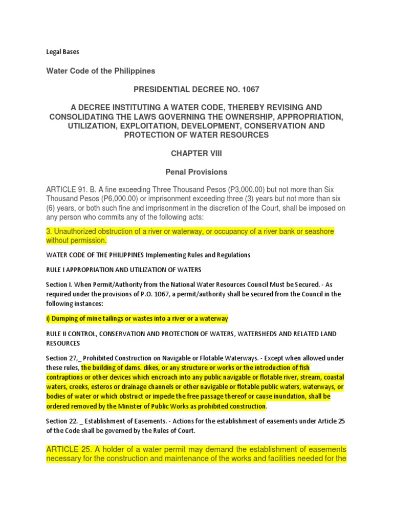Legal Bases | PDF | Easement | River
