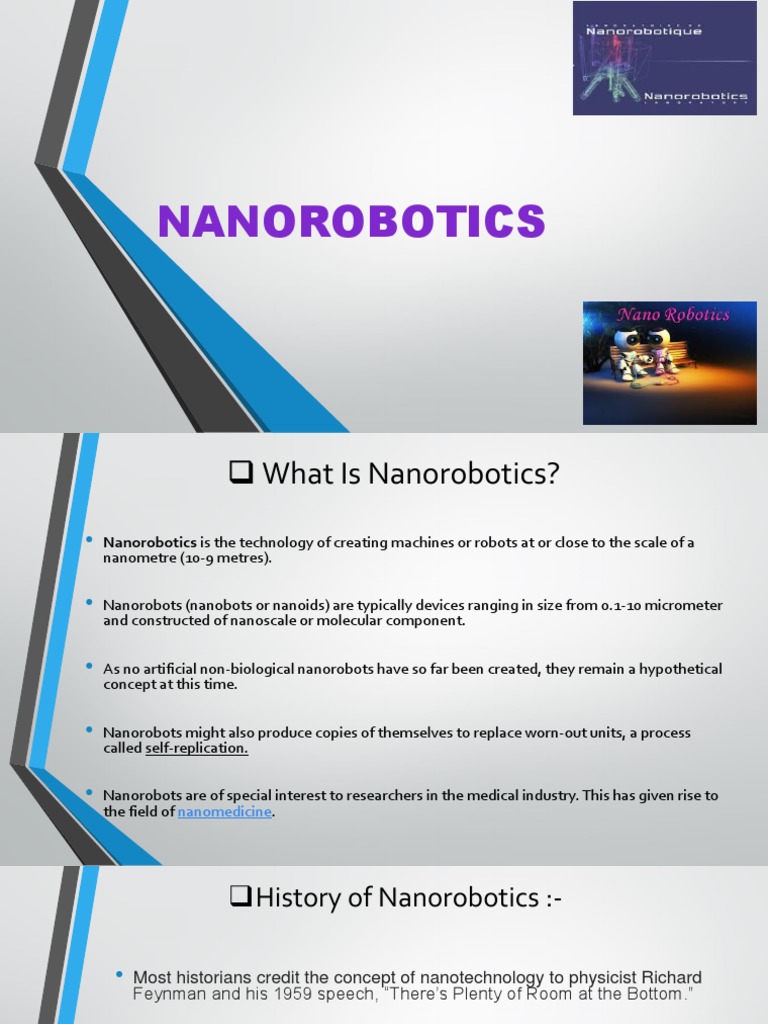 Nanorobotics Presentation by Vinamra | PDF | Nanotechnology | Futurology