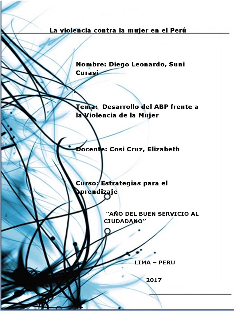 ABP de La Violencia Contra La Mujer | PDF | La violencia contra las ...