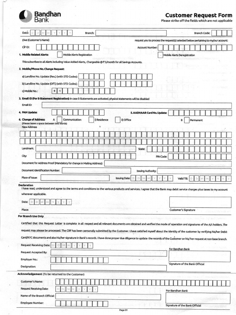 Customer Request Form | PDF | Payments | Services (Economics)
