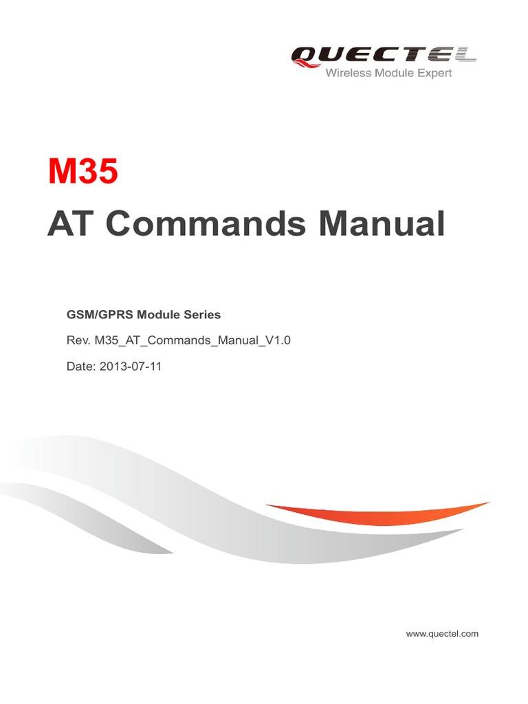m35 at Command | PDF | Subscriber Identity Module | General Packet ...