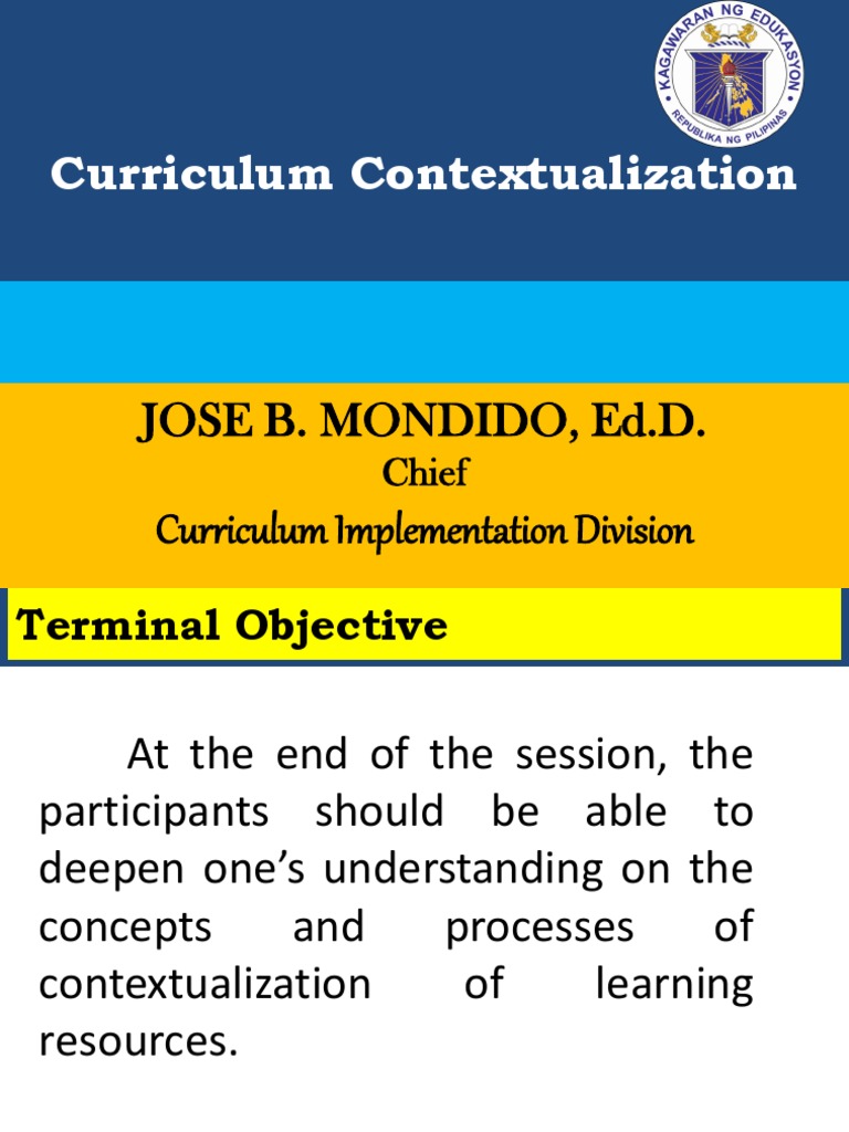 Curriculum Contextualization | PDF | Curriculum | Community