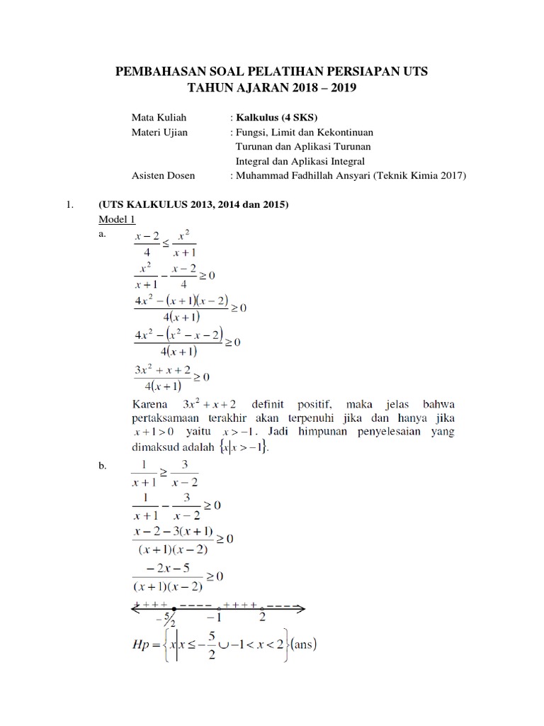 Pembahasan Soal Pelatihan Persiapan Uts | PDF | Teknologi & Rekayasa