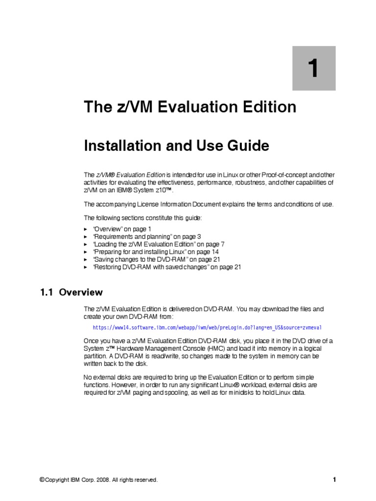 Z/VM Installation Guide | PDF | Internet Protocol Suite | File System