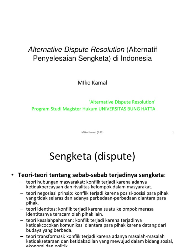 1 Adr Di Indonesia | PDF