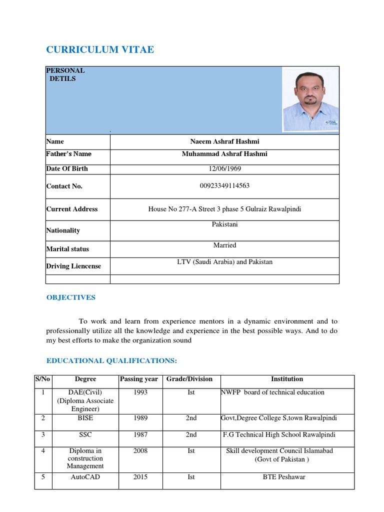 Naeem. CV (New 2017) PDF | Download Free PDF | Pakistan | Business