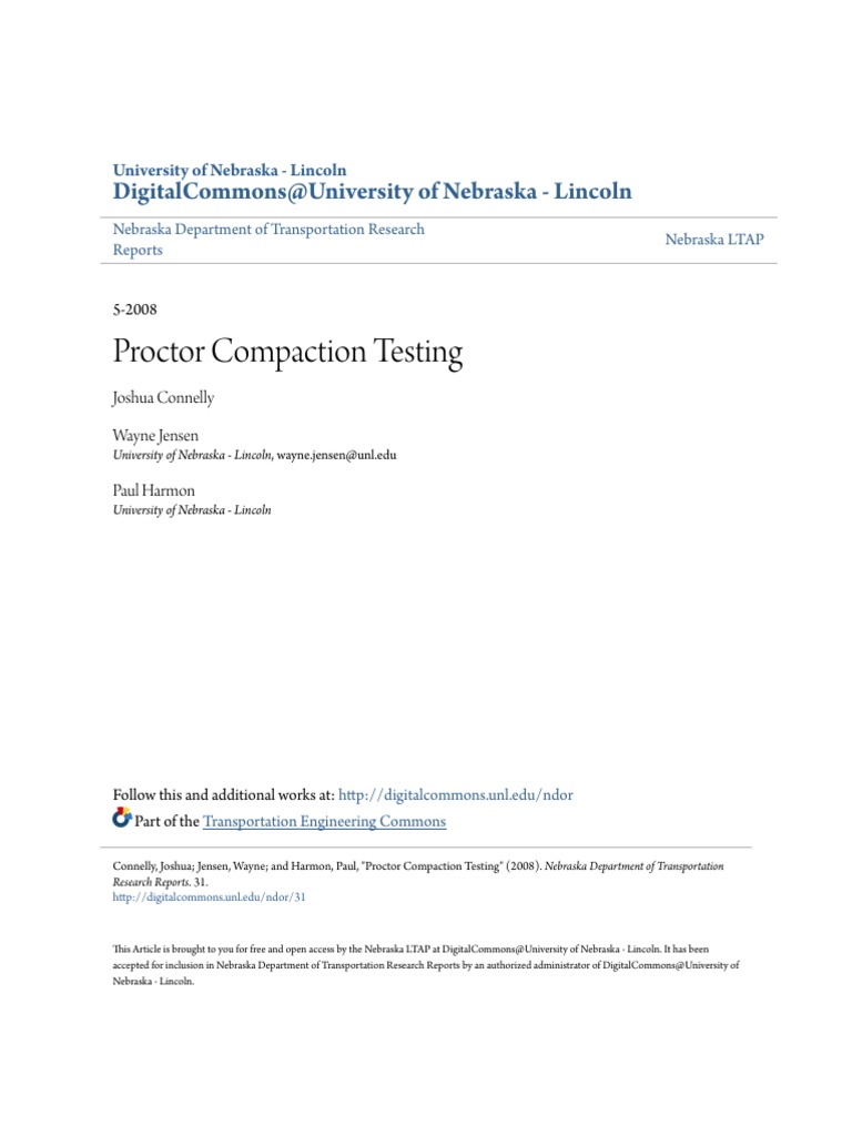 Proctor Compaction Testing | PDF | Natural Materials | Soil