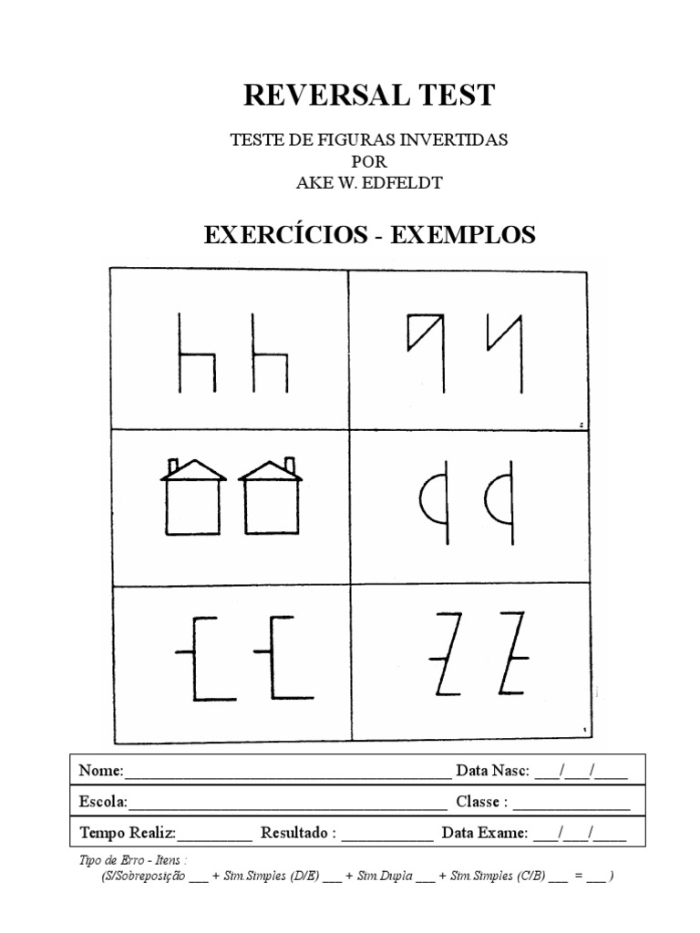 Teste de Reversal de Figuras Invertidas | PDF