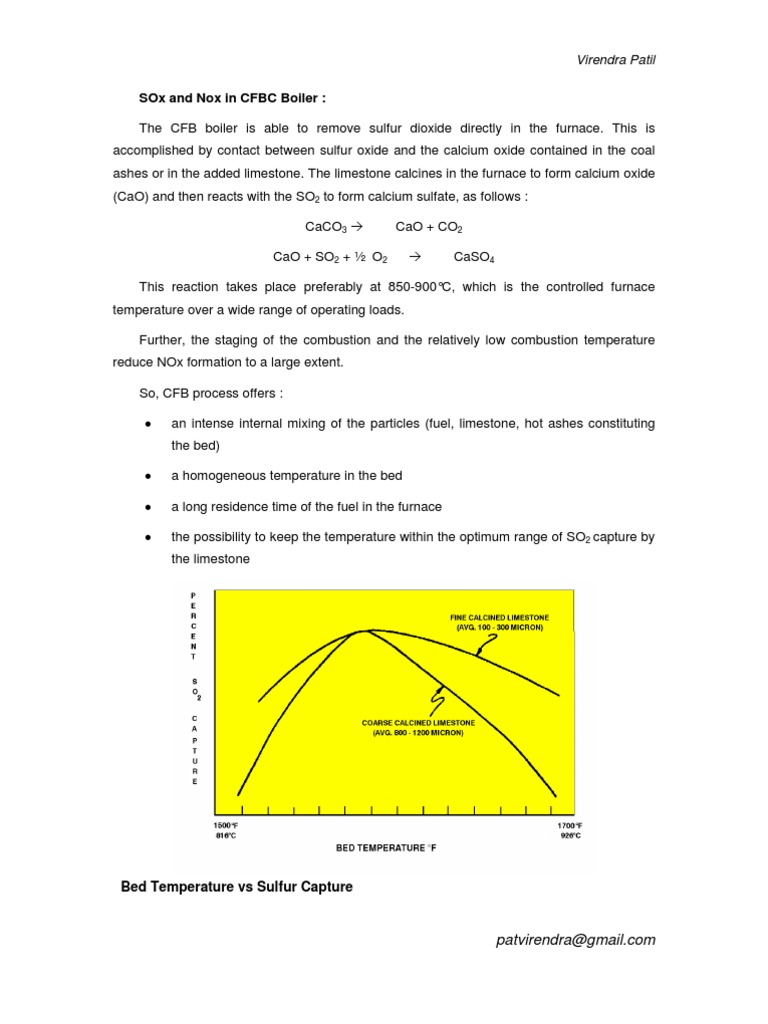 SOx and NOx in CFBC Boiler | PDF | Home & Garden | Science & Mathematics