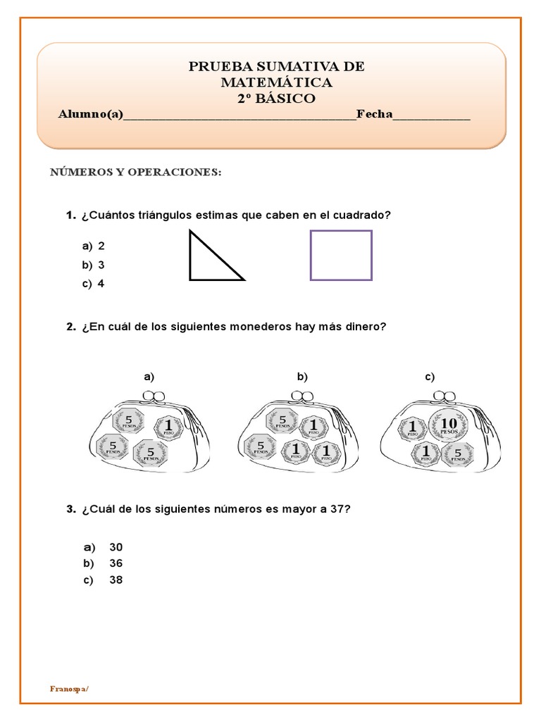 Unidad 4 Matematica 2do Basico | PDF | Enseñanza de matemática