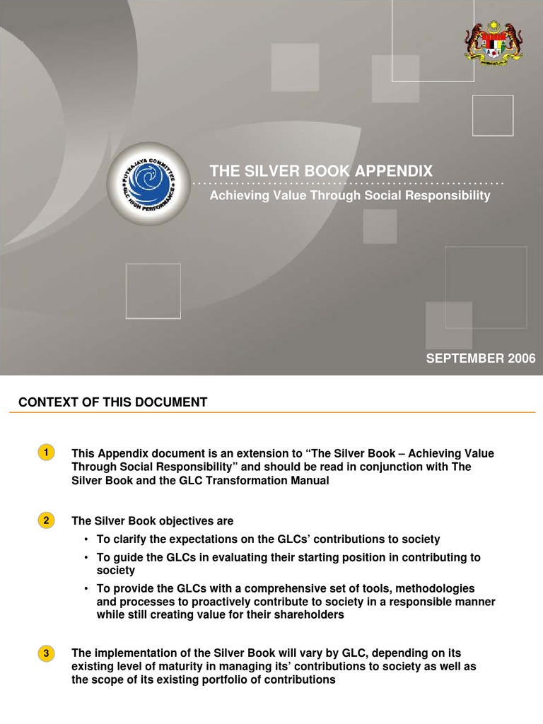 26 Sept 2006 The Silver Book Appendix Final | PDF | Governance ...