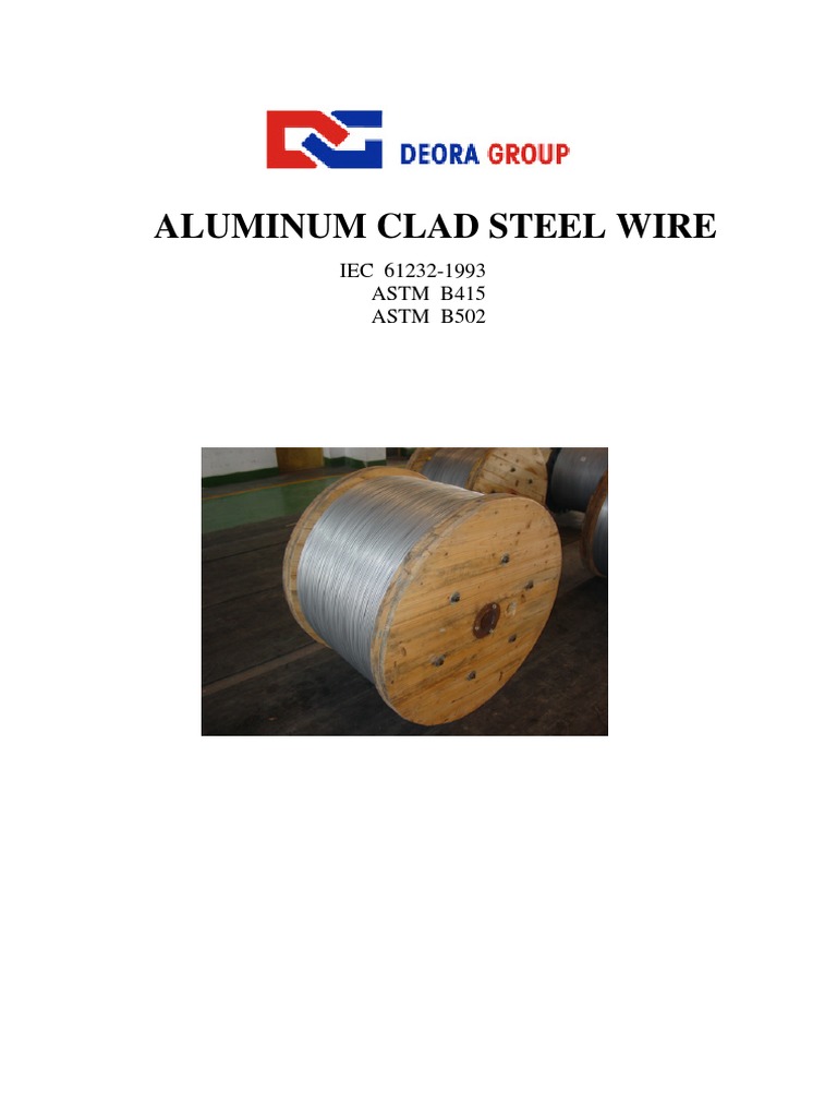 Aluminum Clad Steel Wire: IEC 61232-1993 ASTM B415 ASTM B502 | PDF ...