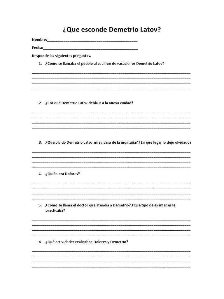 Misterios de Demetrio Latov Revelados | PDF | Ocio
