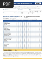 SCAT6 Instructions v9 | PDF | Concussion | Foot