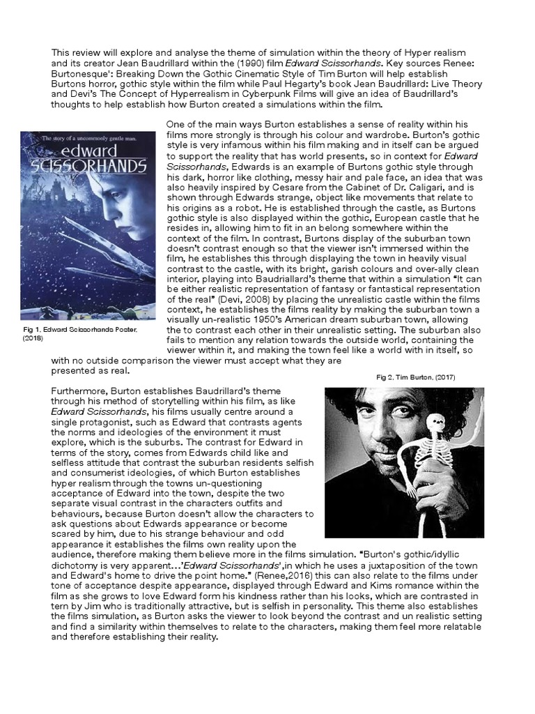 Edward Scissorhands | PDF | Reality