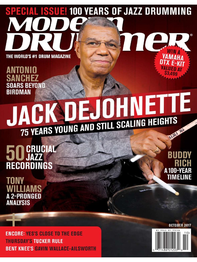 Modern Drummer Magazine Outubro 2017 | Drum Kit | Jazz