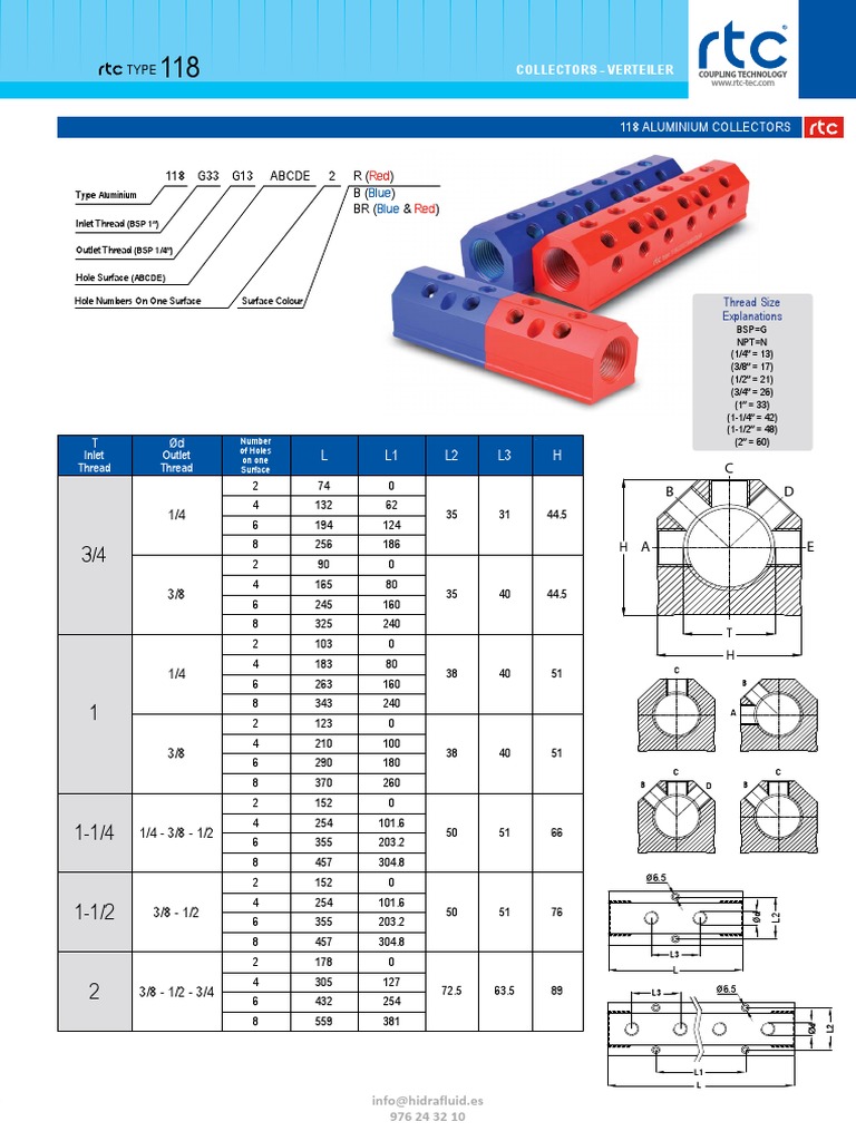 Serie 118 RTC Couplings | PDF | Nature