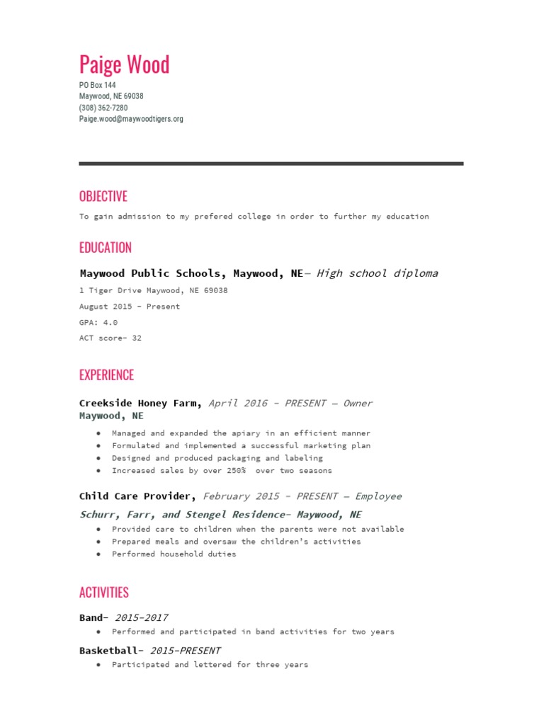 Resume 2 | PDF | Behavior Modification