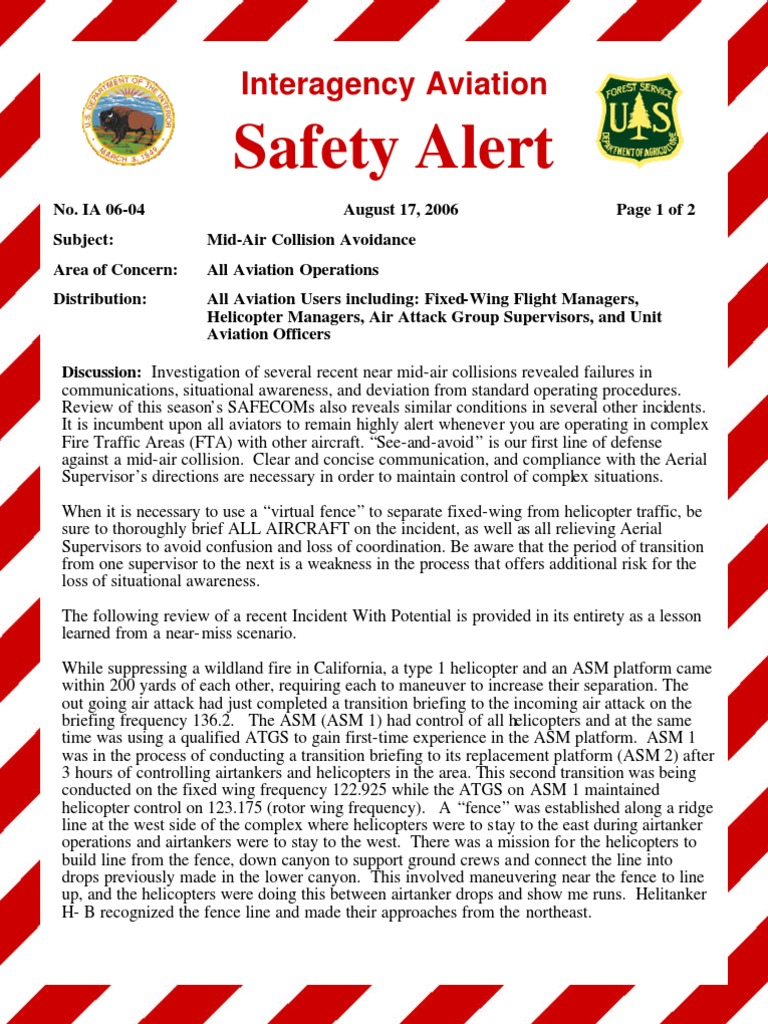 Safety Alert: Interagency Aviation | Download Free PDF | Helicopter ...