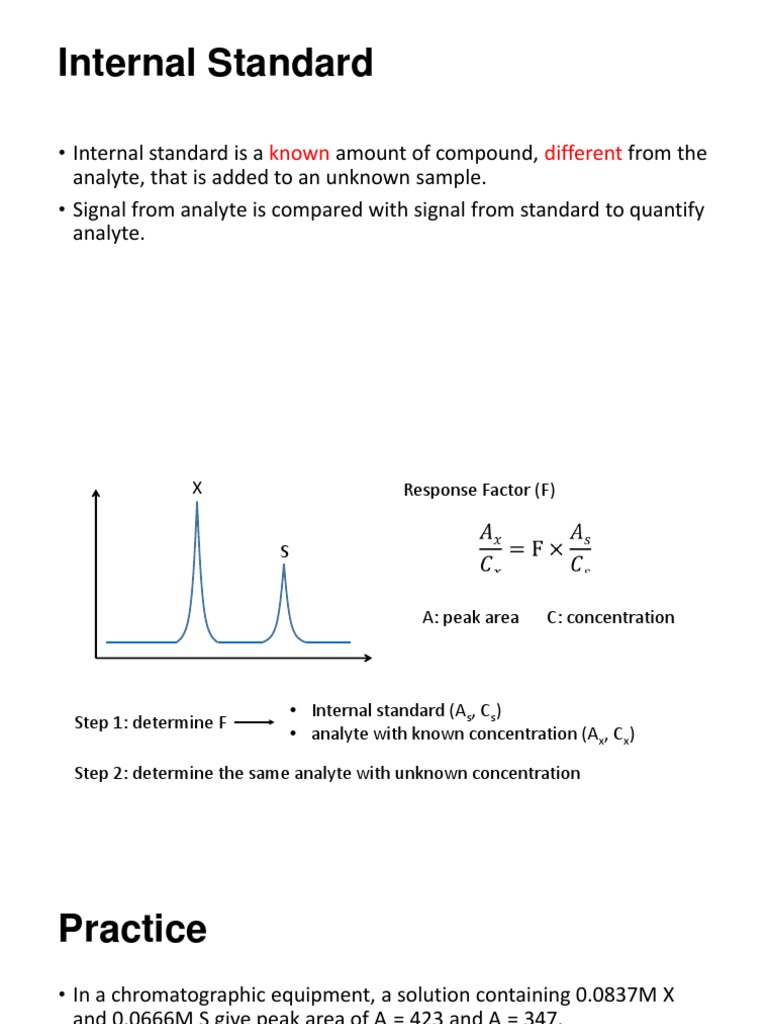 Internal Standard Standard Addition | PDF | Scientific Method | Analysis