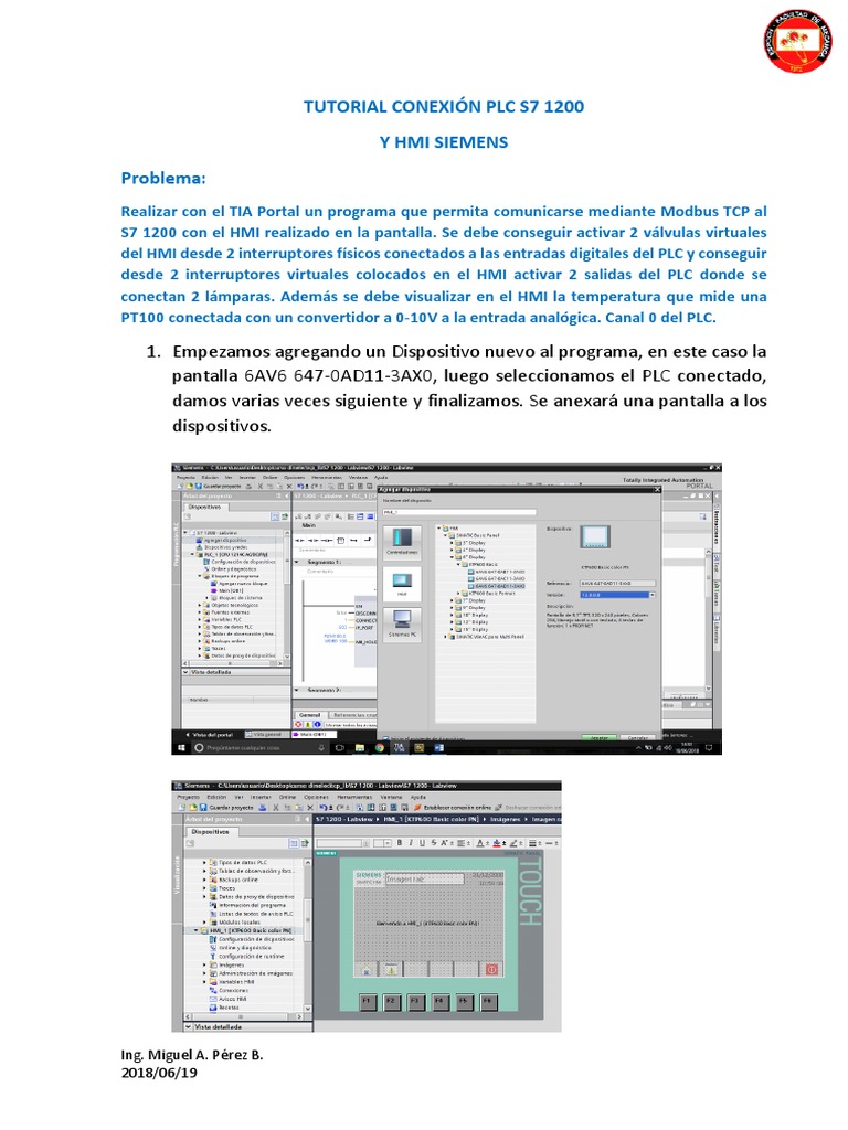 Tutorial Modbus TCP en PLC S7-1200 y HMI | PDF | Puntero (Programación ...