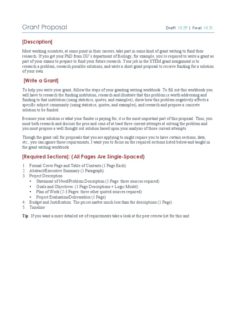 Grant Rubric 2 | PDF | Grant Writing | Evaluation